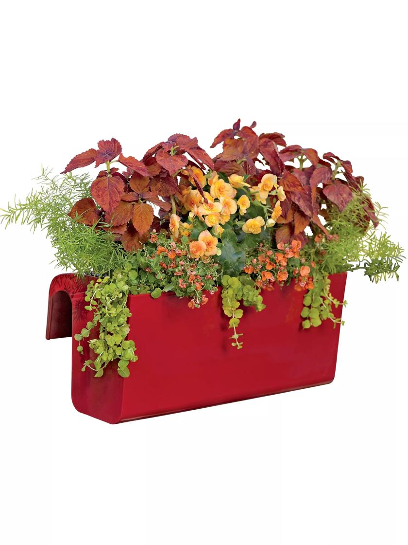 Overhanging Deck Railing Planter